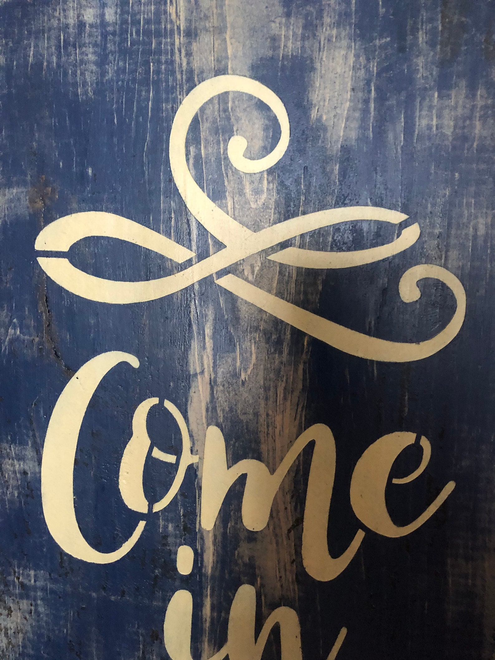 Come in We're Awesome Extra Large Wood Porch Sign - Etsy