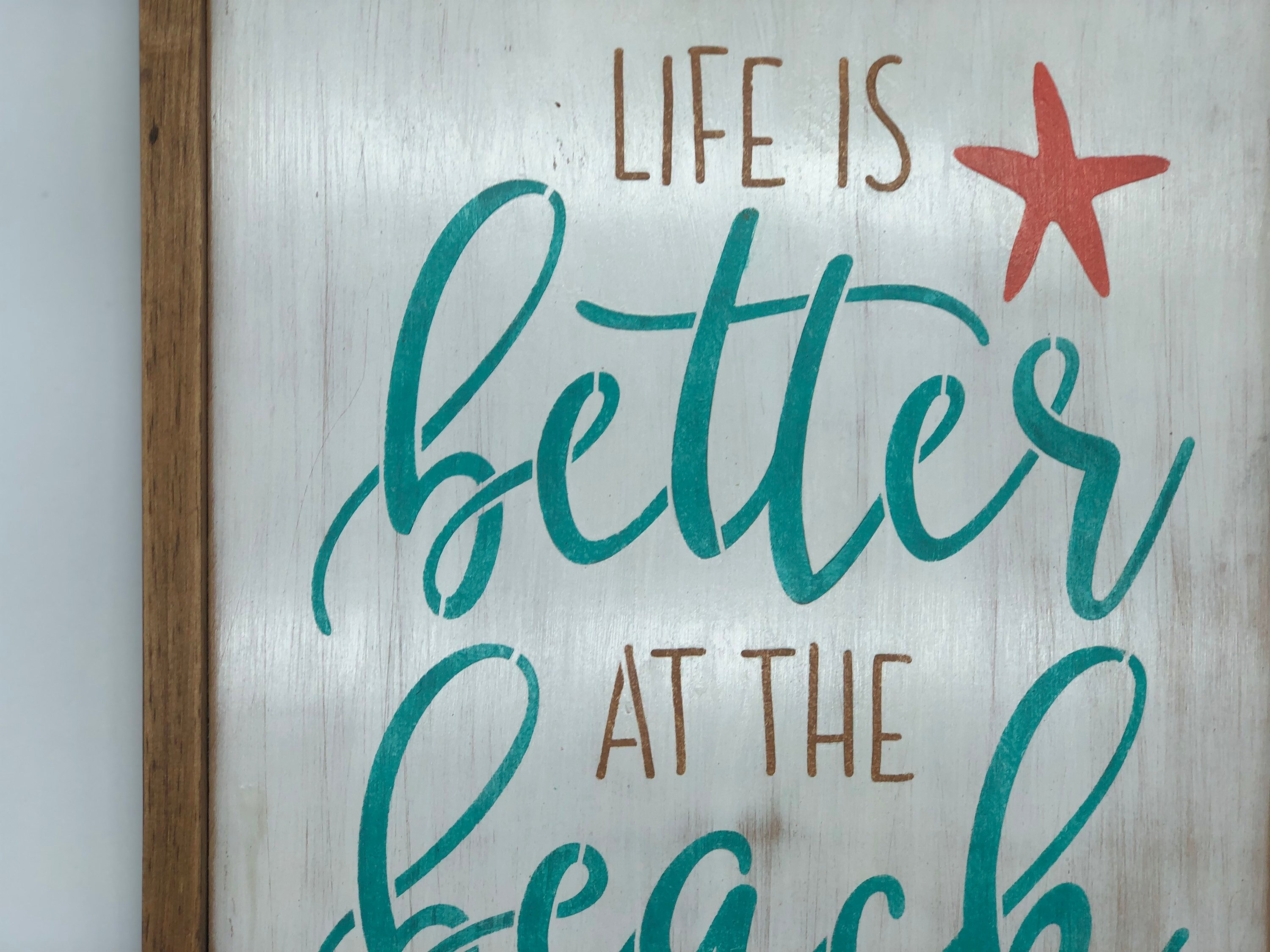Life is Better at the Beach Wall Sign - Etsy