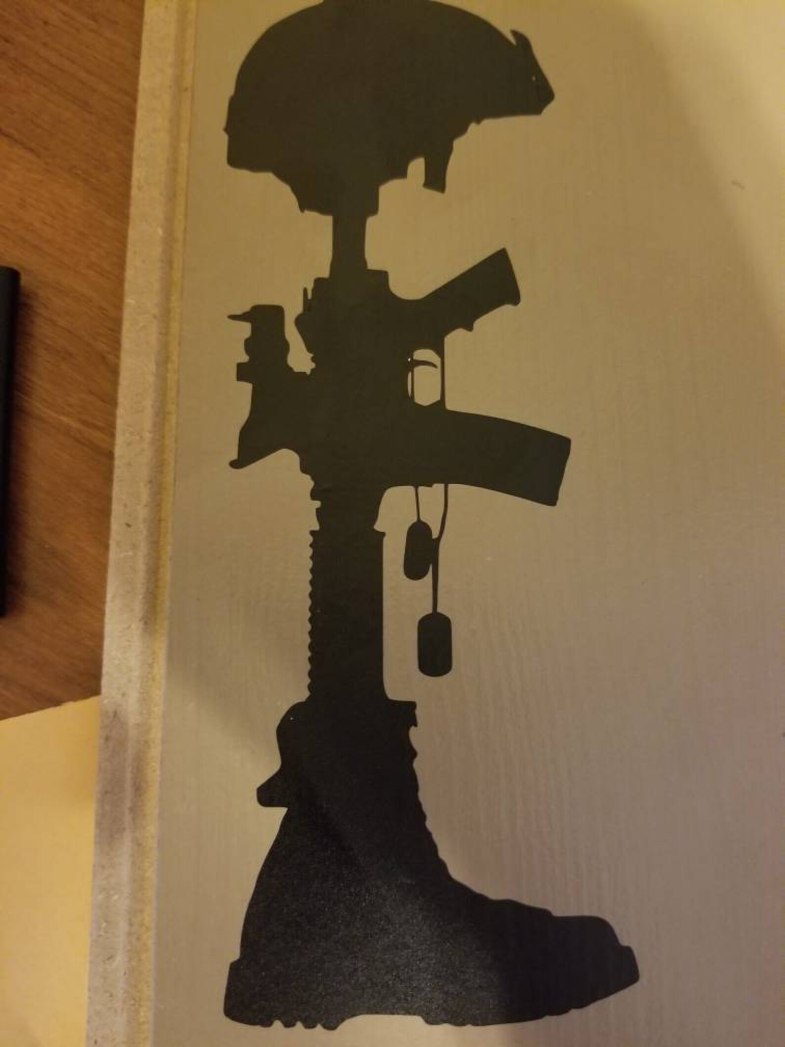 Soldiers' Cross Vinyl Decal - Etsy