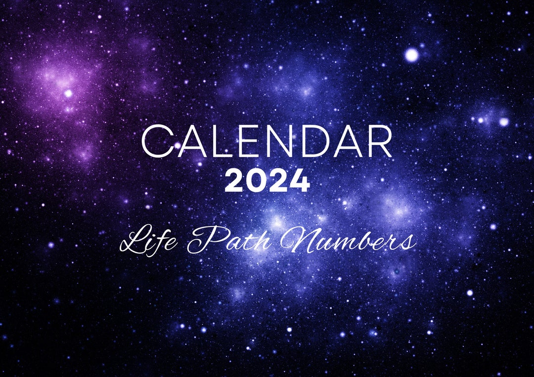 Calendar 2024 - Life Path Number Theme (dark) - Etsy