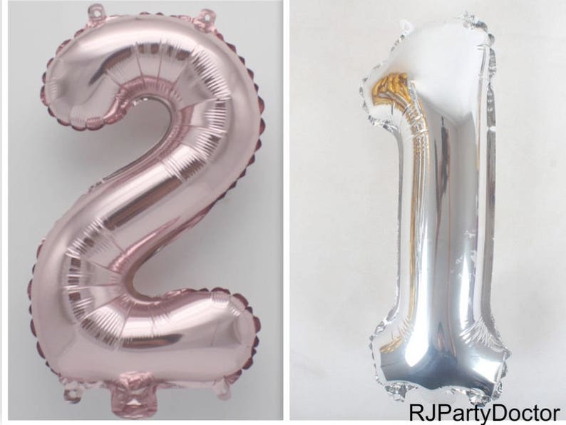 40 Inch Rose Gold Silver Gold Jumbo Number Birthday | Etsy