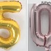 40 Inch Rose Gold Silver Gold Jumbo Number Birthday - Etsy