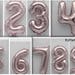 40 Inch Rose Gold Silver Gold Jumbo Number Birthday - Etsy