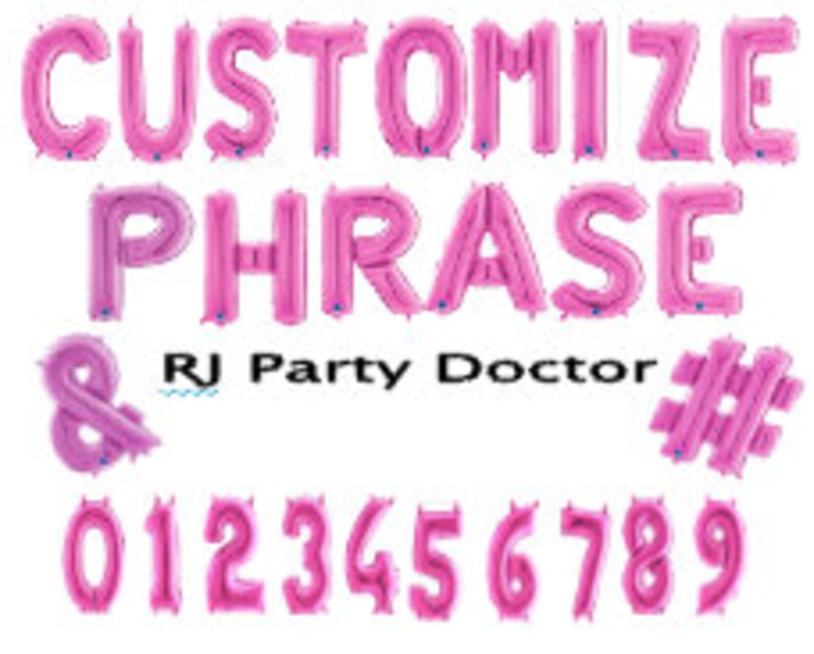 16 Letter Number Balloons Mylar Letter Balloon Banner - Etsy