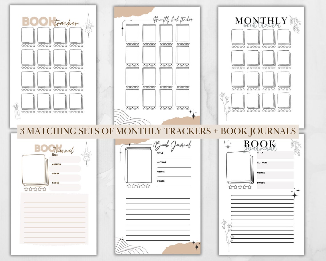 Book Tracker Printable, Printable Planner Insert Reading Log, Printable ...
