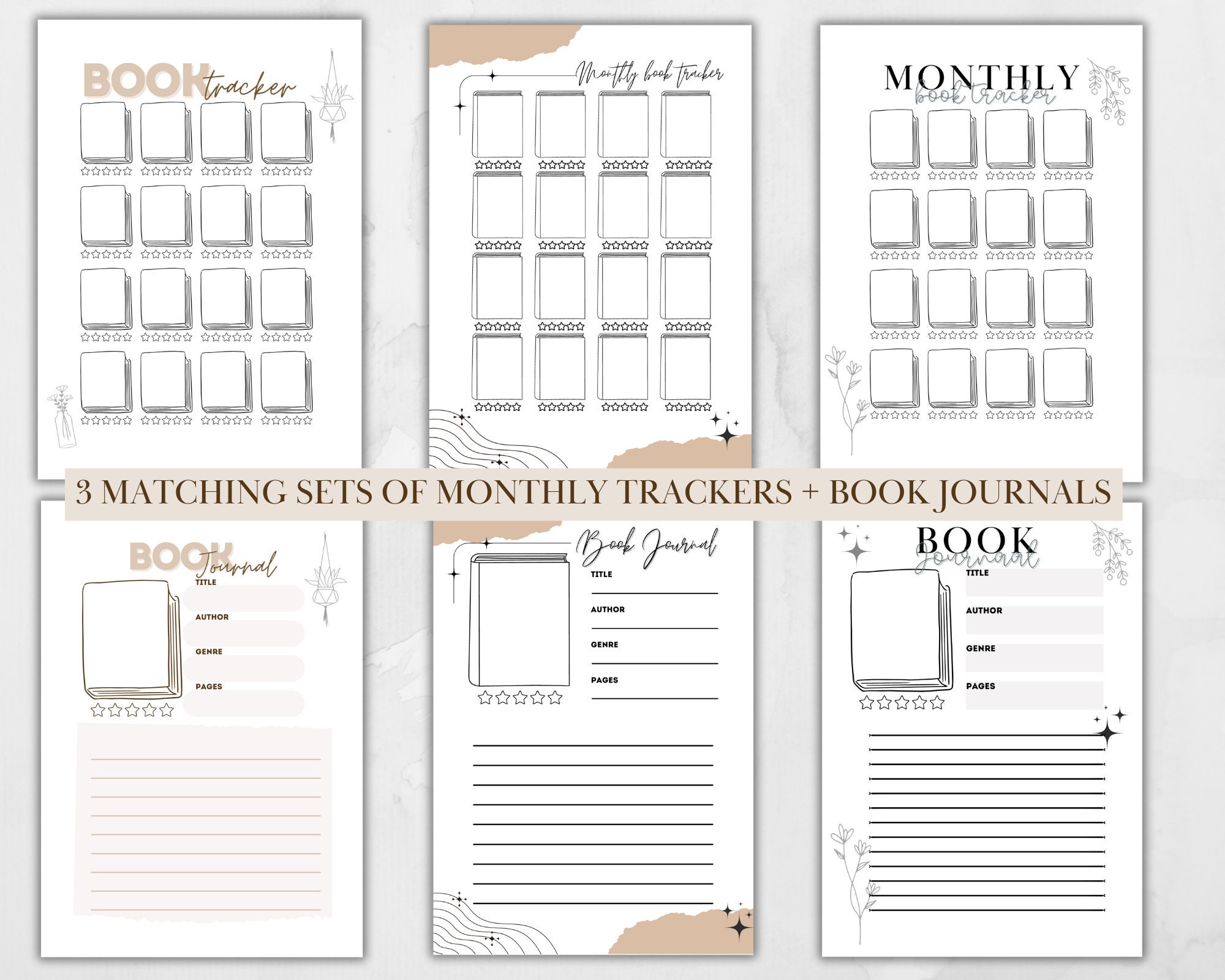 Book Tracker Printable, Printable Planner Insert Reading Log, Printable ...