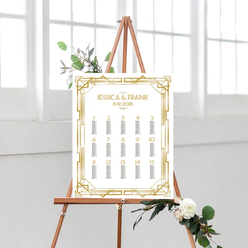 Gatsby Seating Chart - Etsy