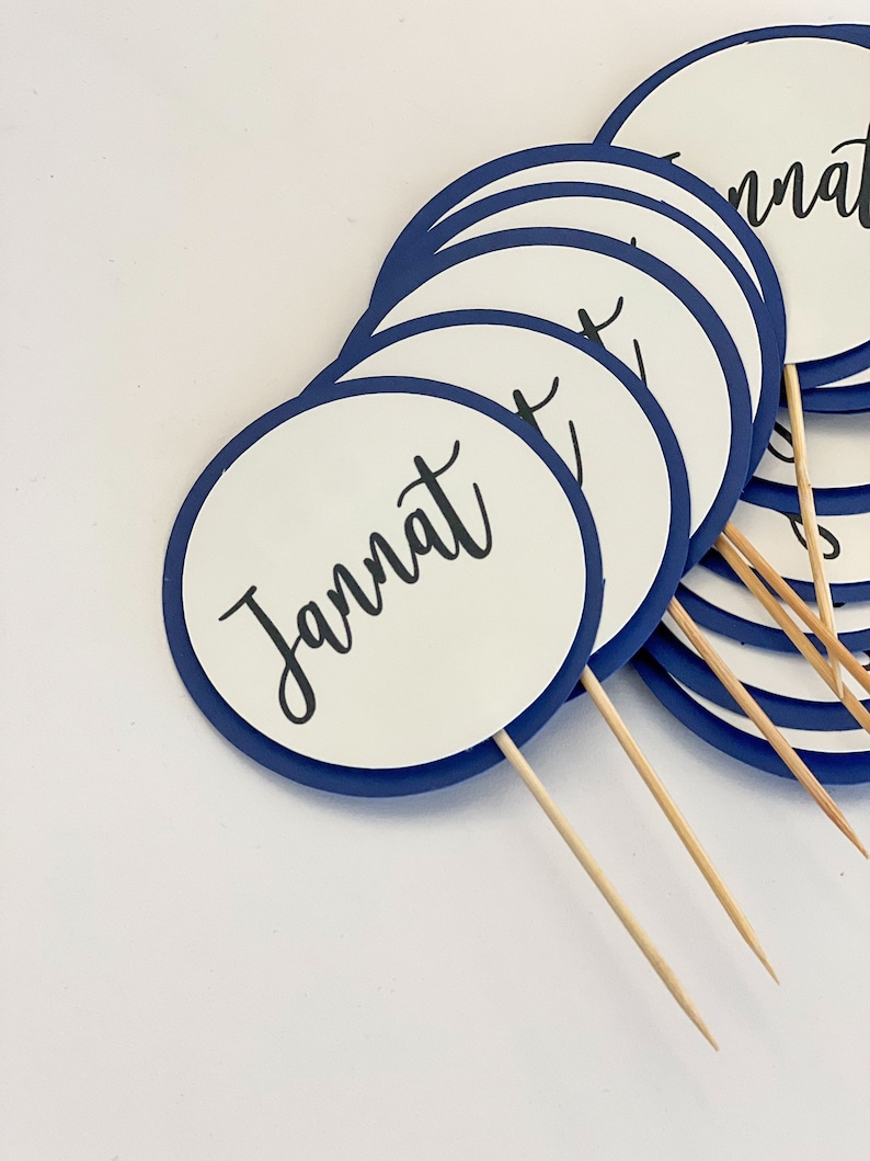 Custom Cupcake Toppers, Personalized Party Decor - Etsy