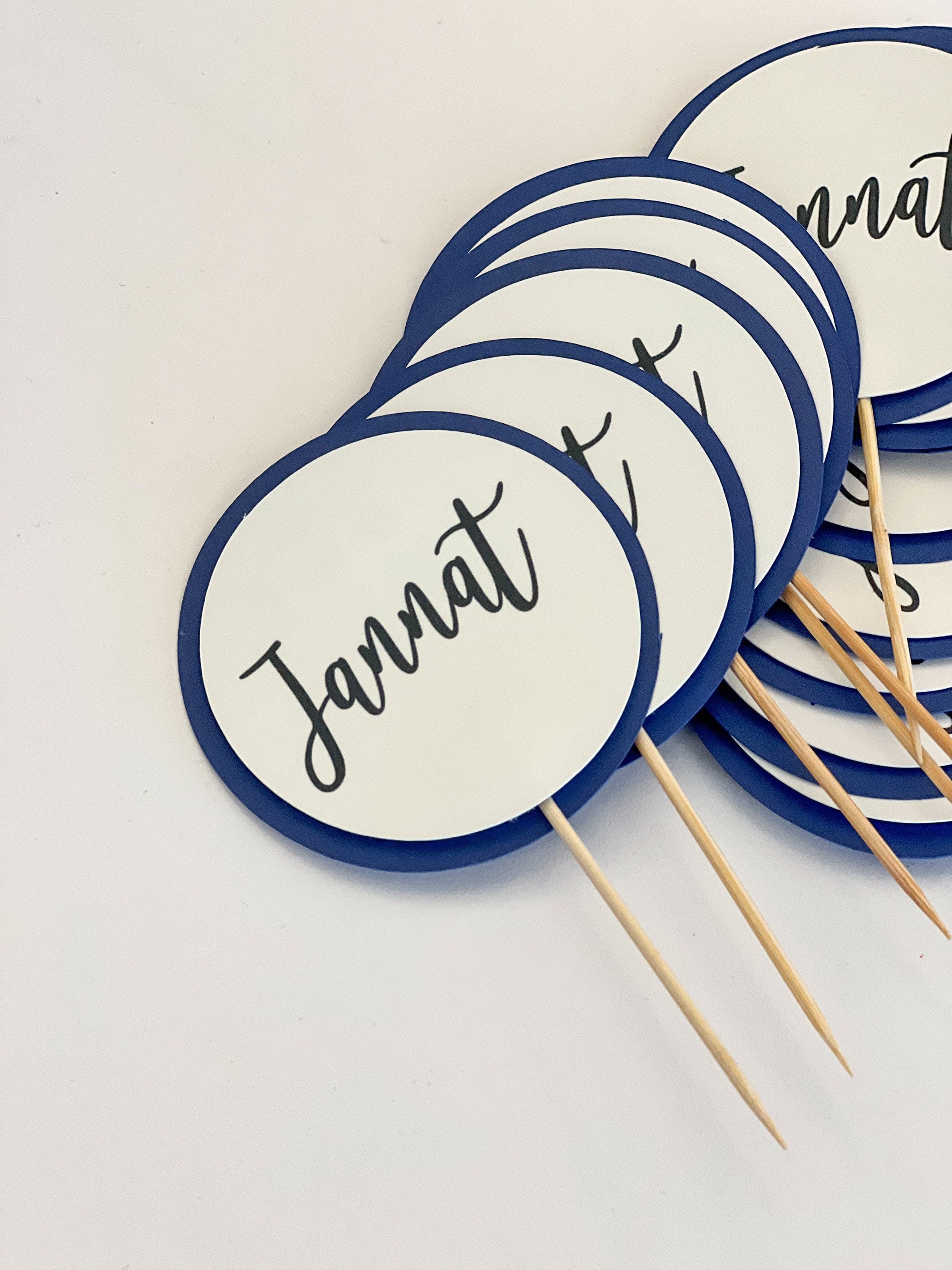 Custom Cupcake Toppers and Personalized Logo Cupcake Toppers - Etsy