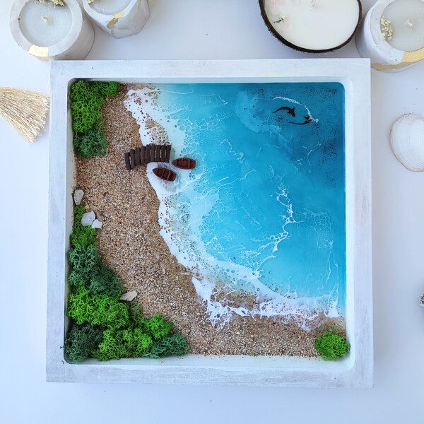Resin Beach Art - Etsy