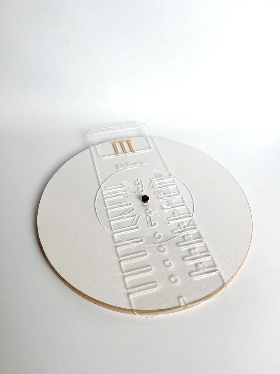 Stencil Resin Art Clock Template DIY Clock Making Acrylic Clock Face ...