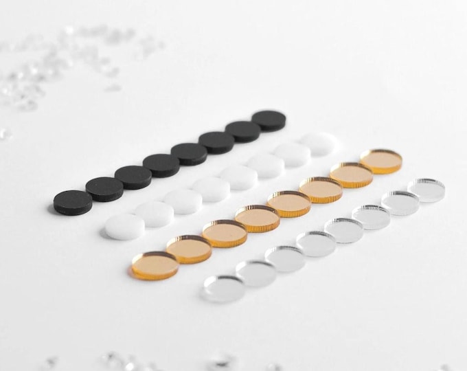 12 Deluxe Acrylic Clock Hour Markers With Double Sided Tape on Back for ...