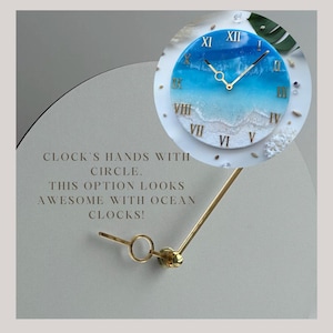 Mirror Acrylic Clock Hands Love DIY Resin Art Wall Clock Decorating Kit ...