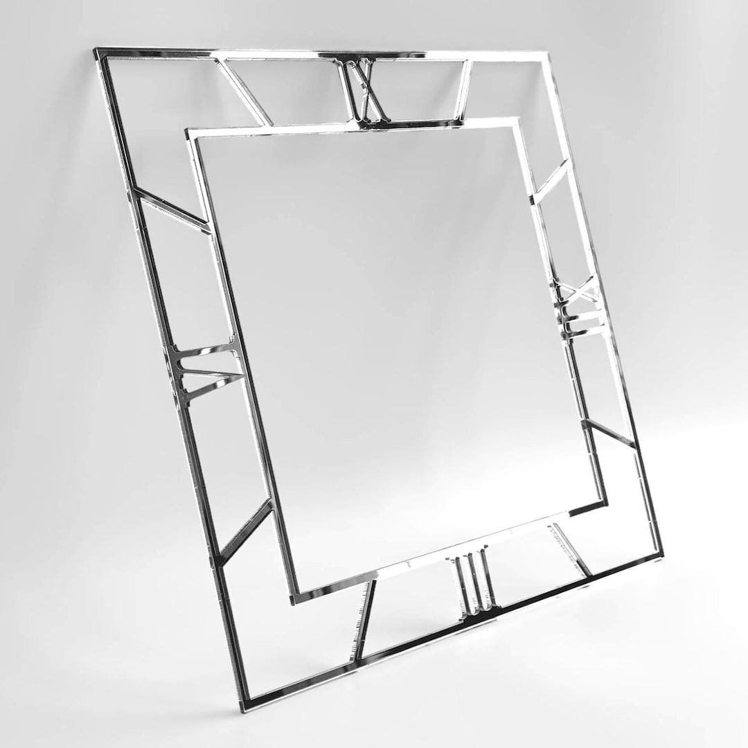 Mirror Acrylic Clock Face Roman Arabic Numbers for Resin Wall Clock ...