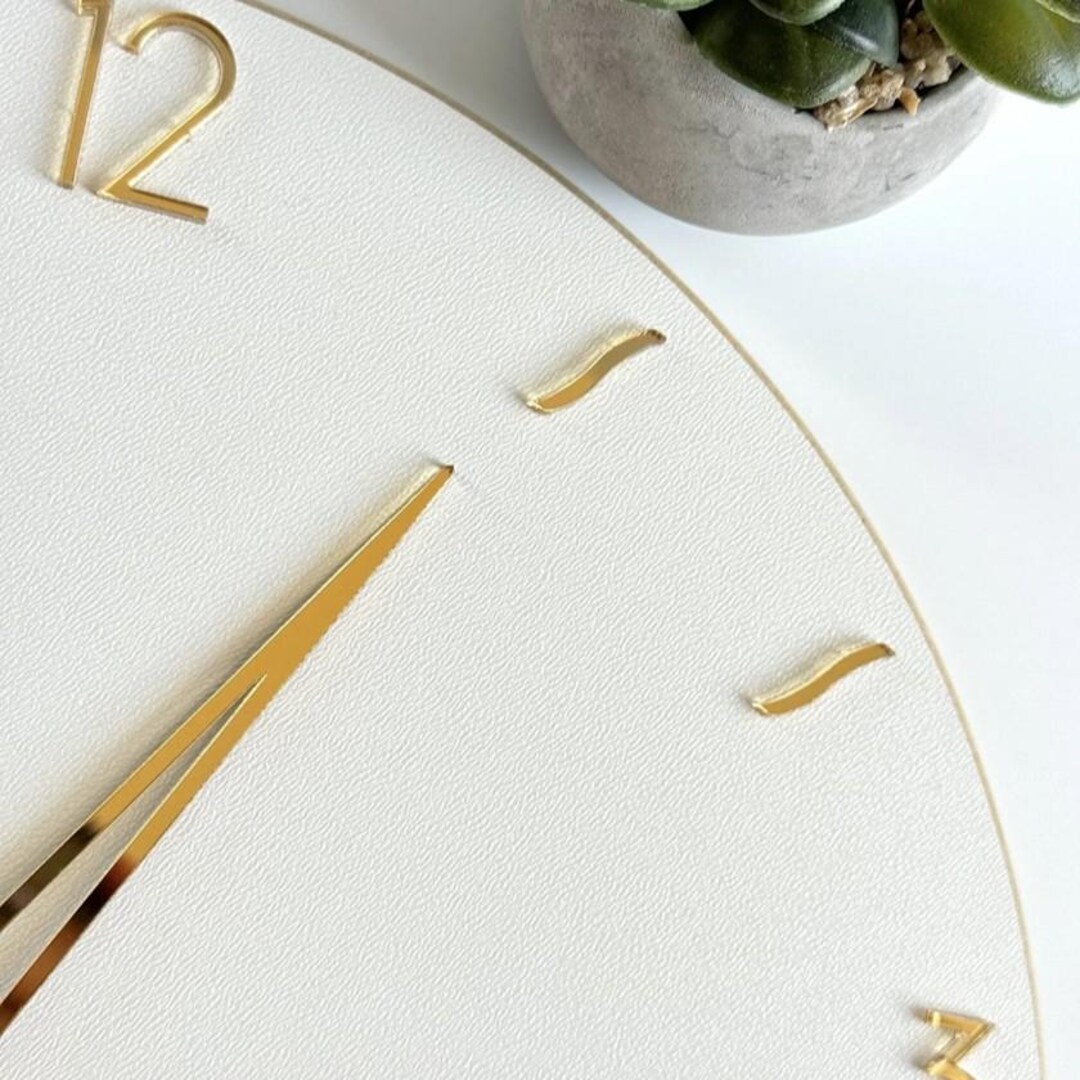Mirror Acrylic Clock Hour Markers: 12pcs Clock Dial Parts Ocean Wave ...
