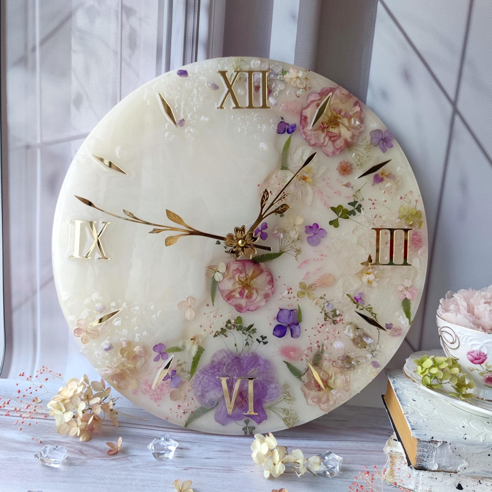 Mirror Clocks Numbers for Resin Art Clock 12, 3, 6, 9 DIY Making Kit ...