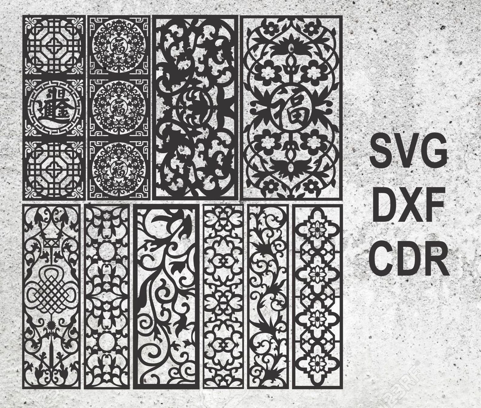 Laser cut vector Cutting templates svg templates for | Etsy