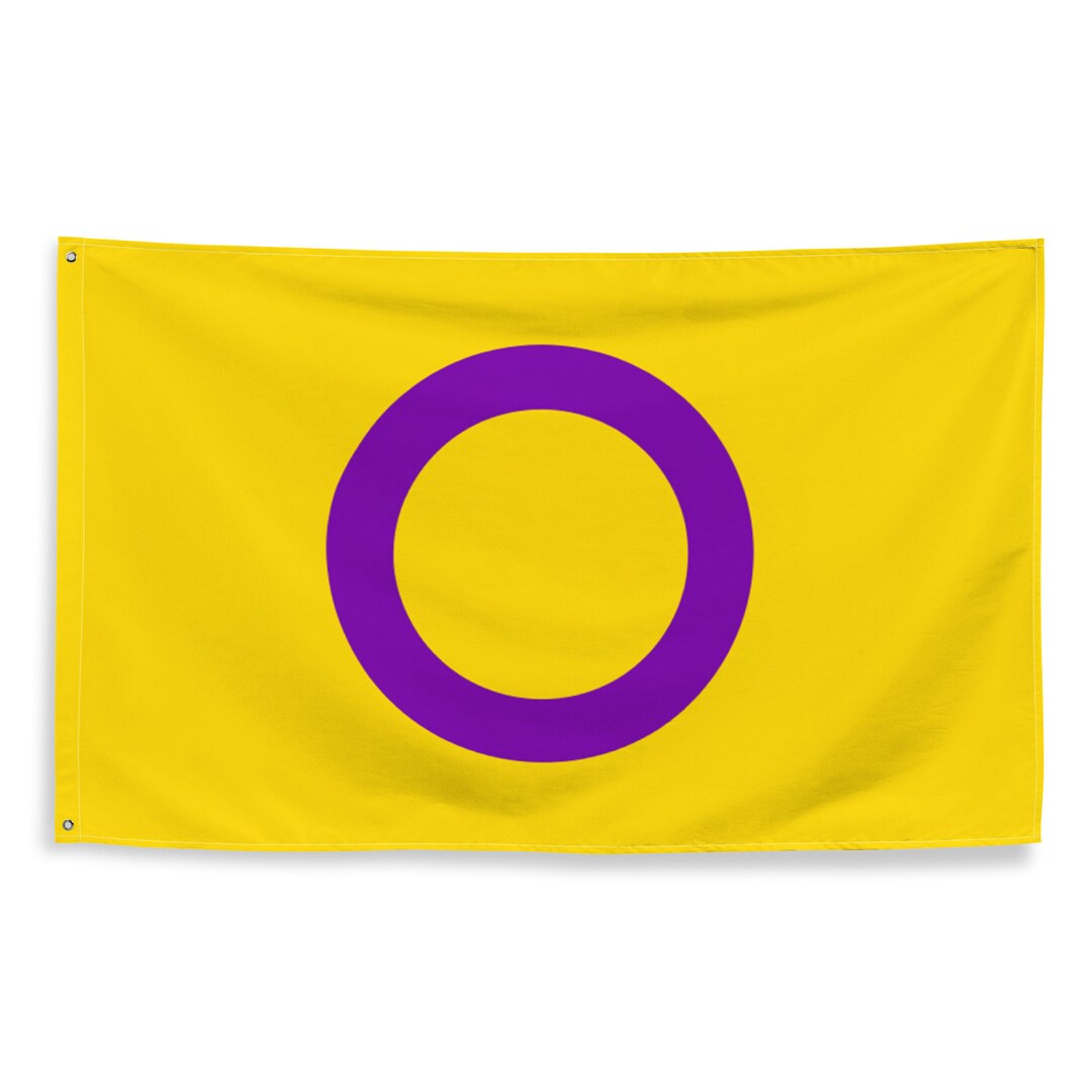 Intersex Flag LGBTQ Queer CSD - Printed on One Side - Dimensions: 150 ...