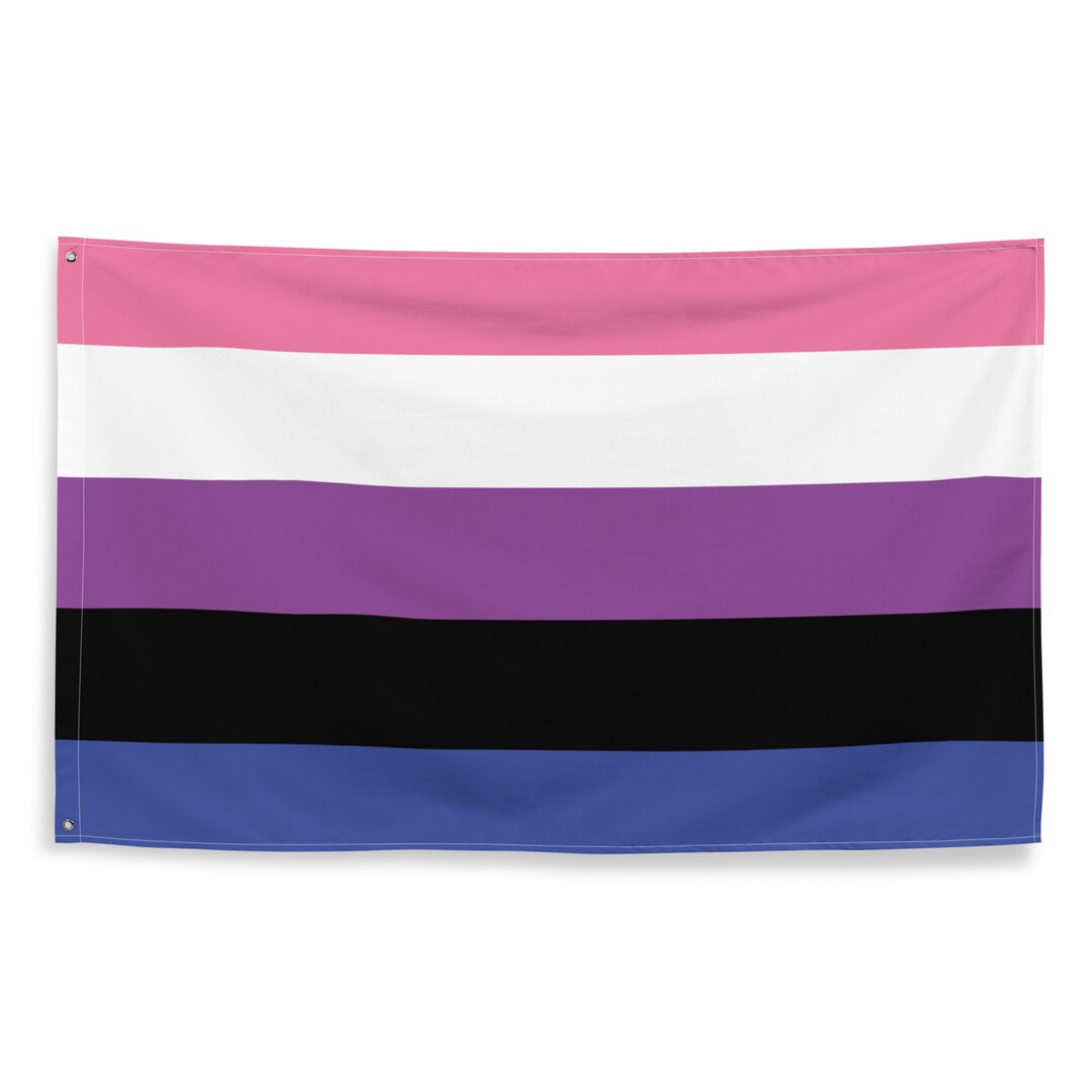 Gender Fluid Flag LGBTQ Queer CSD Pride Printed on One Side Dimensions ...