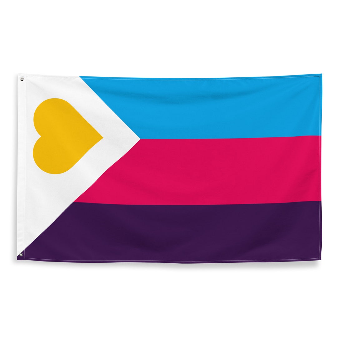 Polyamorous Flag LGBTQ Queer CSD Printed on One Side Dimensions: 150 ...