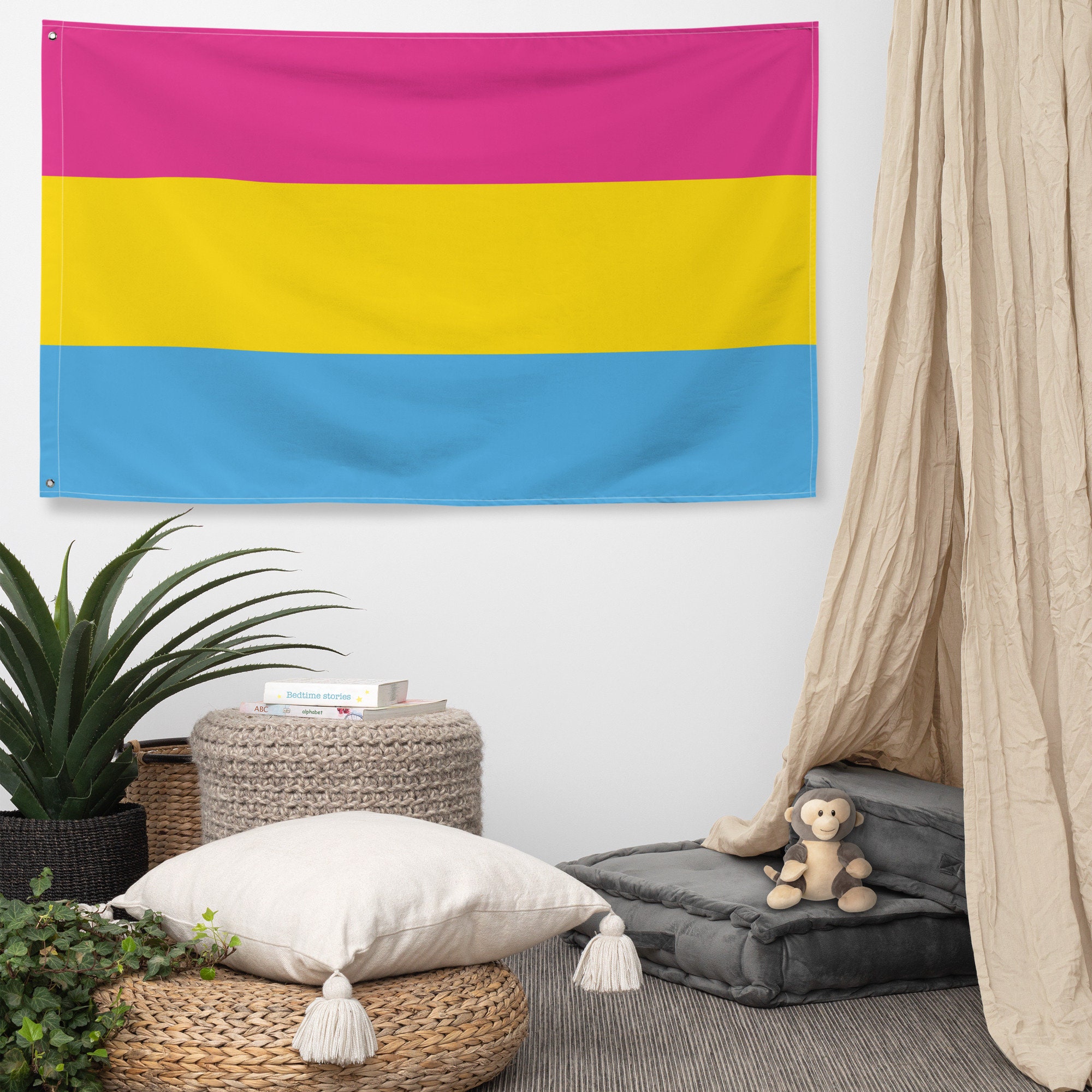 Pansexual Flag LGBTQ Queer CSD Pride - Printed on One Side - Dimensions ...