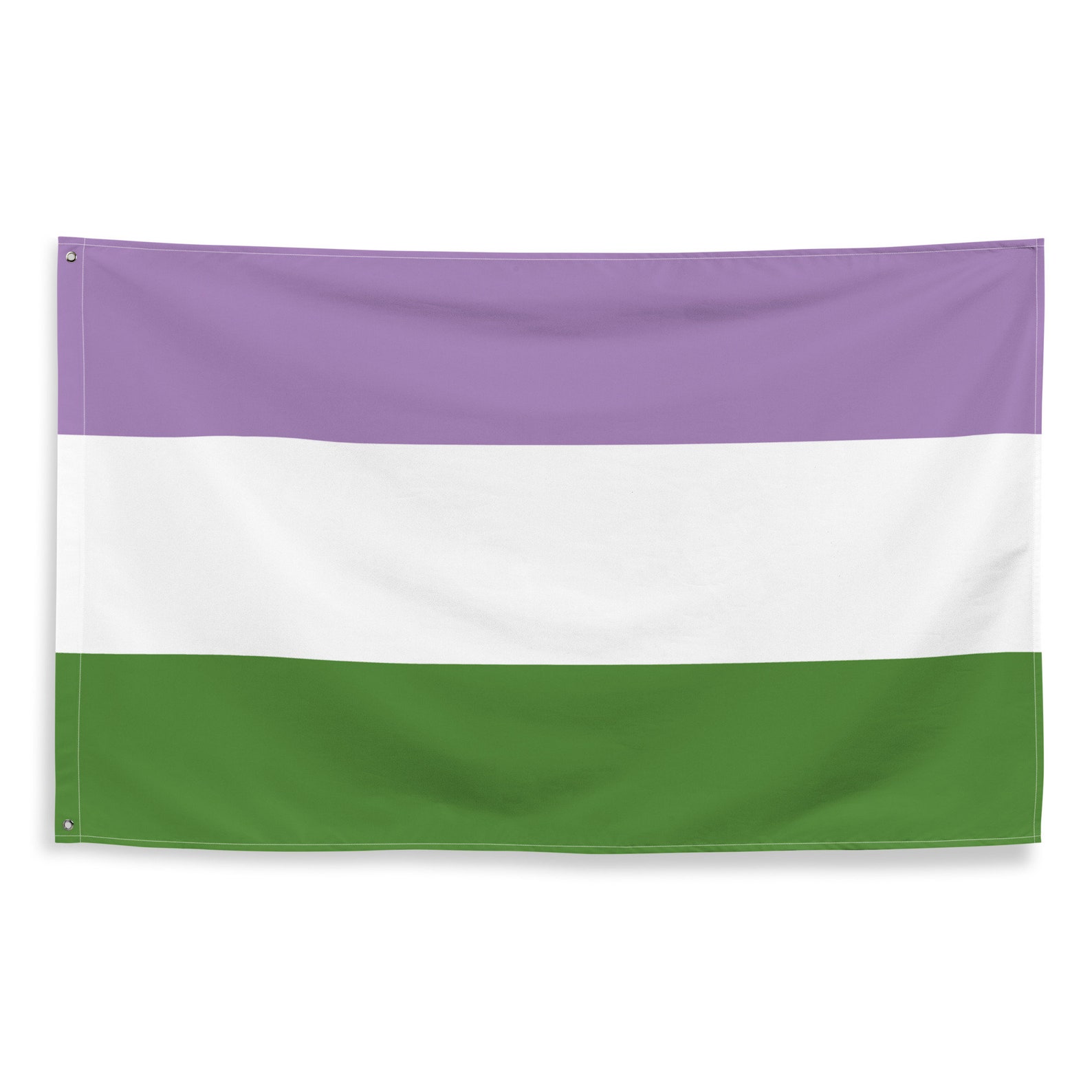 Genderqueer Flag LGBTQ Queer CSD Pride - Printed on One Side ...