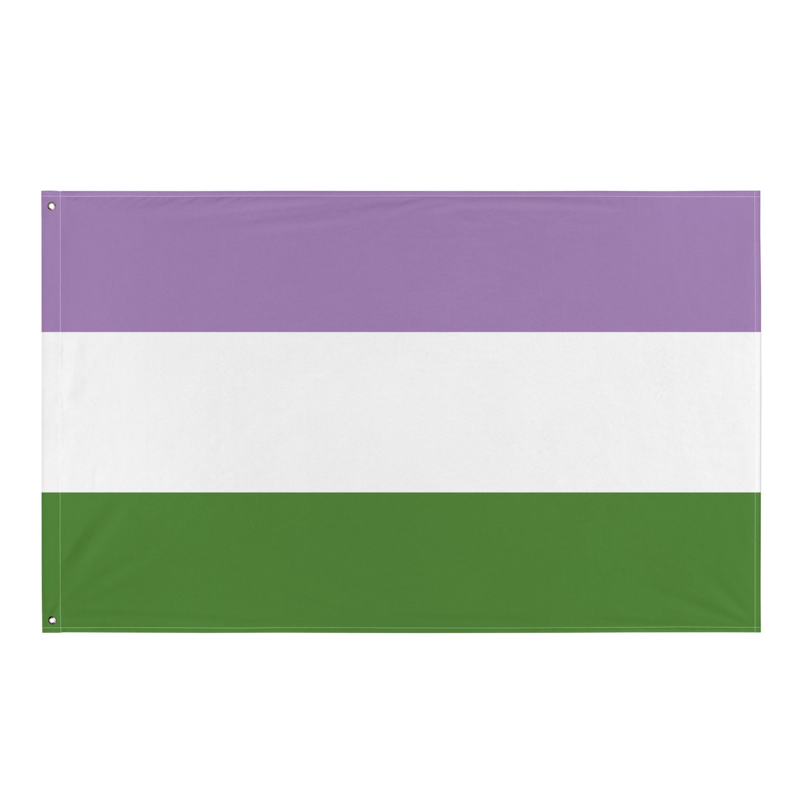 Genderqueer Flag LGBTQ Queer CSD Pride - Printed on One Side ...
