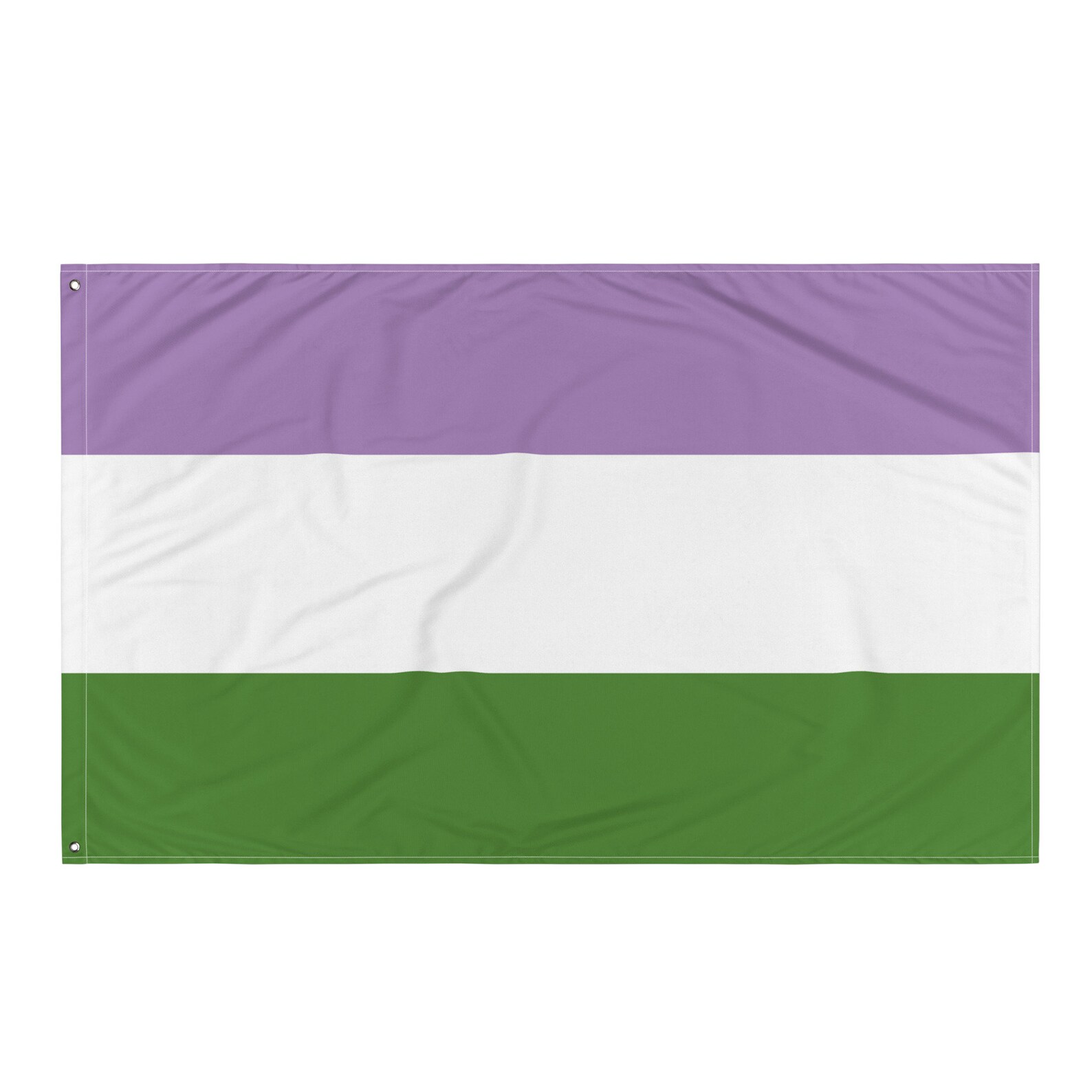 Genderqueer Flag LGBTQ Queer CSD Pride - Printed on One Side ...