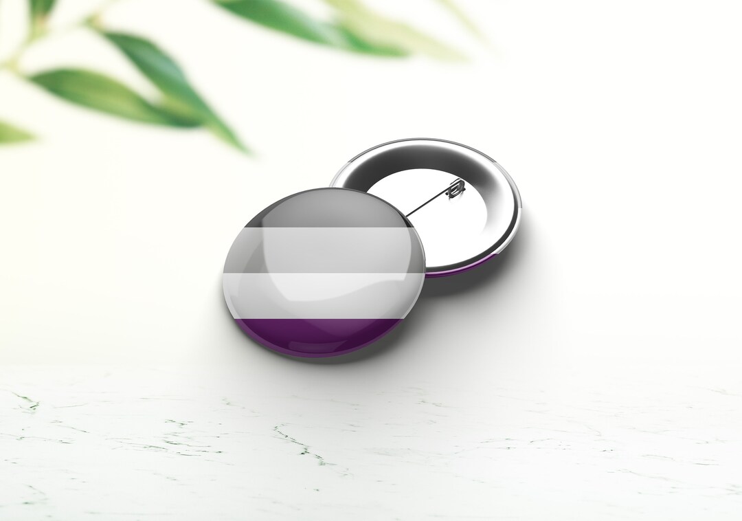 Asexual ACE Flag Button Pin / LGBTQ Pride - Etsy