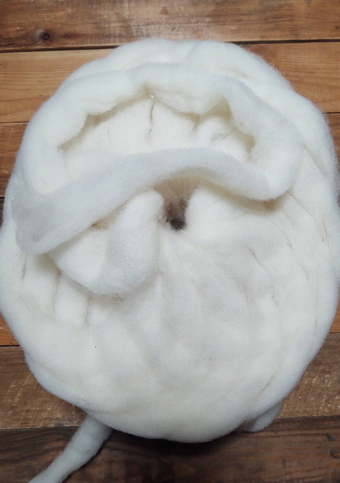 Southdown Babydoll Wool Pencil Roving Undyed, Local, Natural GORGEOUS ...