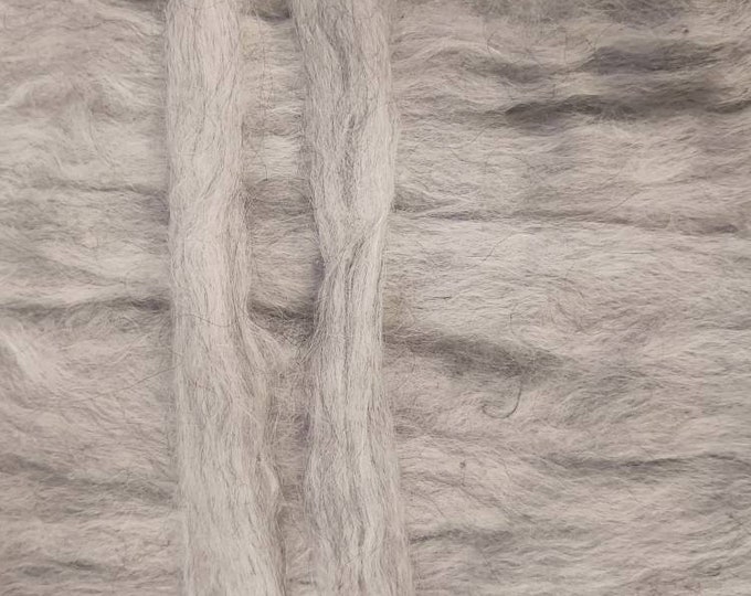 Icelandic Wool Suri Alpaca Pencil Roving Undyed, Local, Natural ...