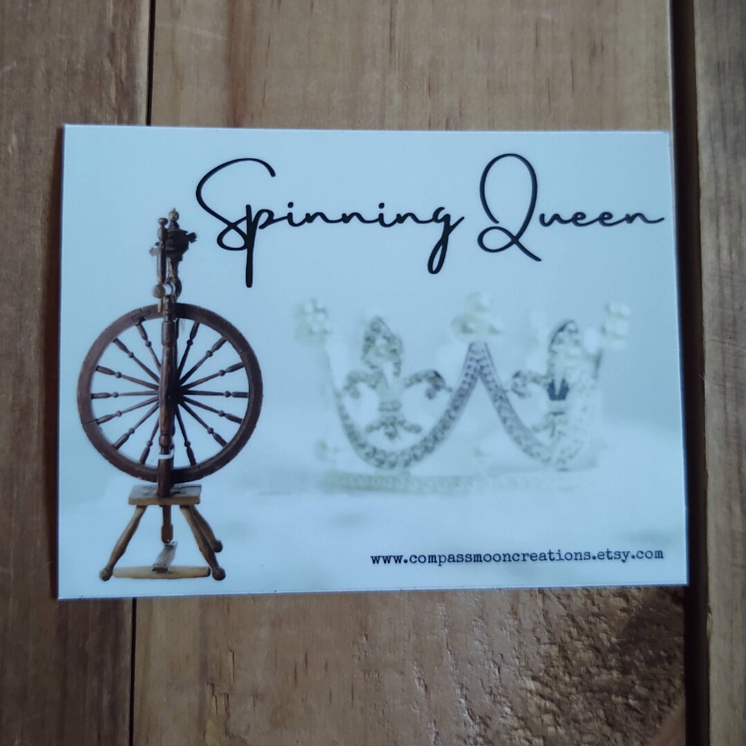 Spinning Vinyl Sticker. Outdoor Quality, UV Resistant. Spin Yarn Craft ...