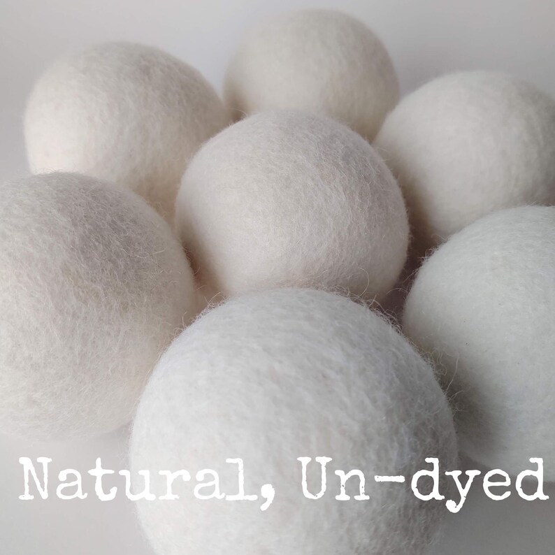 Wool Dryer Balls. Earth Tones. Set of 3-natural Undyed & - Etsy