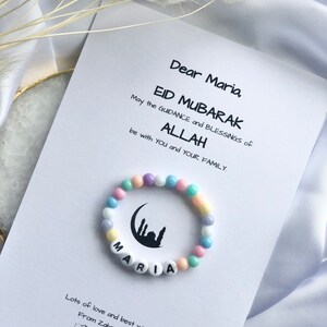 Eid Mubarak Personalised Bracelet Gift for Children Boy and Girl ...