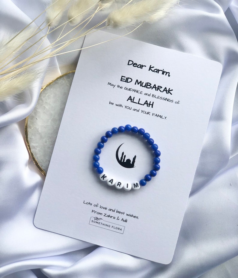 Eid Mubarak Personalised Bracelet Gift for Children Boy and Girl ...