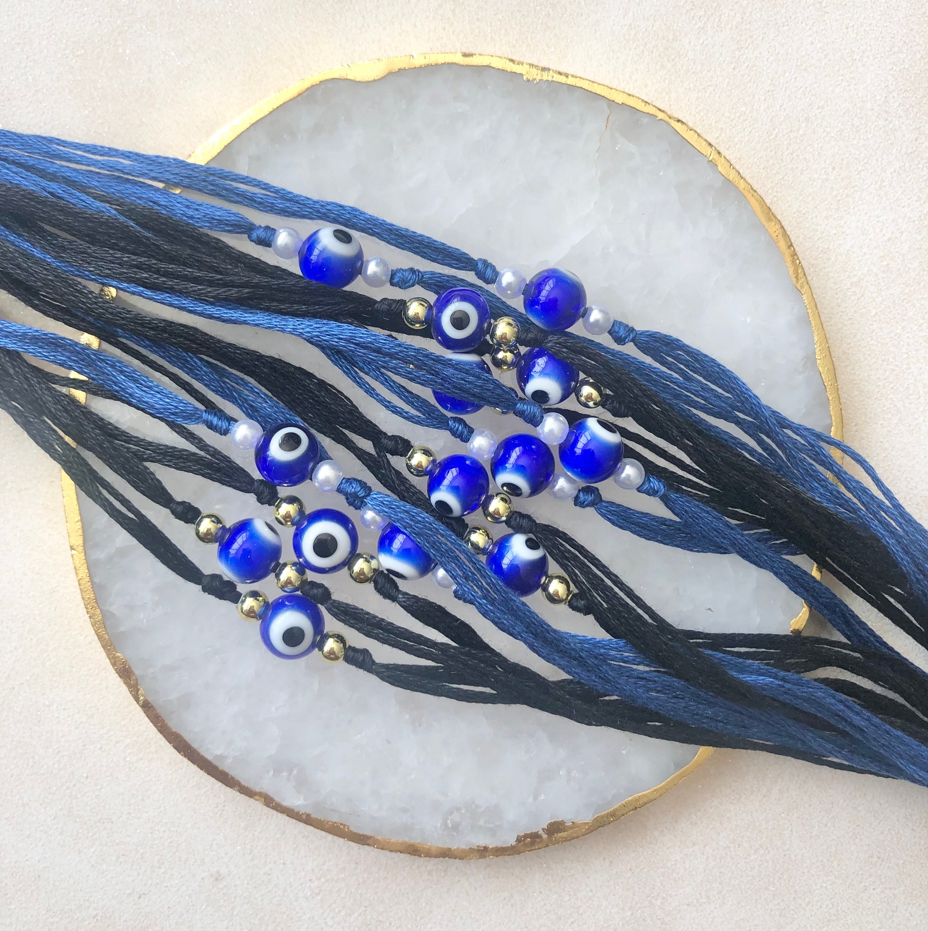 Evil Eye Nazar Handmade Soft Luxury Rakhi Rakri Rakhri Rakhree Raksha ...