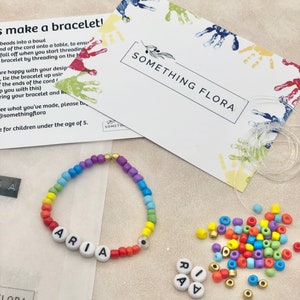 Childrens Bracelet Kit Jewellery Making Kit Children's Activities Make ...