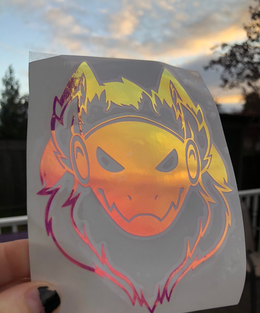 Custom Fursona Headshot Lineart Decal - Etsy