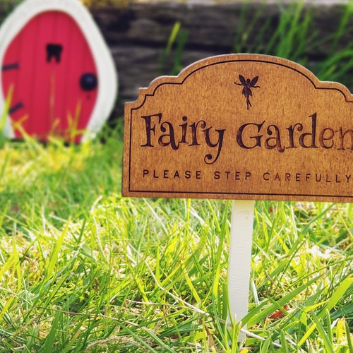 Personalized Fairy Garden Sign - Etsy
