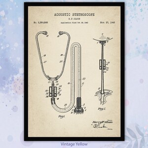 Set of 6 Vintage Medical Patent Prints - Digital Download Wall Art ...