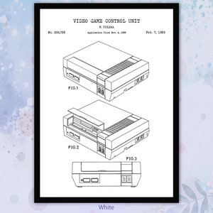 Digital Download Set of 6 Video Game Patent Print. Vintage Gaming ...
