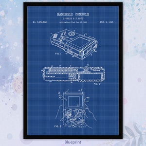 Set of 6 Vintage Video Gaming System Patent Print. Gaming Controller ...