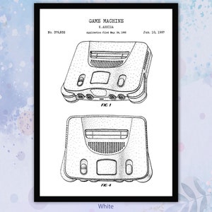 Digital Download Set of 6 Video Game Patent Print. Vintage Gaming ...