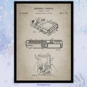 Vintage Video Game Patent Print. Set of 6 Gaming Controller Patent ...