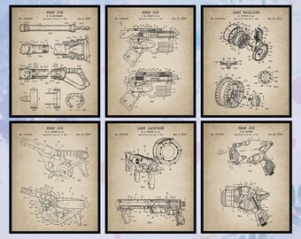 Nerf Patent Art - Etsy