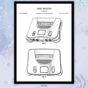 Digital Download Set of 6 Video Game Patent Print. Vintage Gaming ...