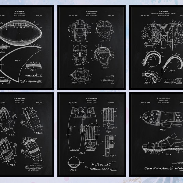 Football Patent Printable - Etsy