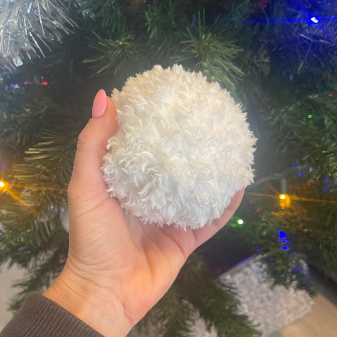 Crochet Snowball PDF Pattern, Crochet Holiday Decor, Crochet Toys for ...