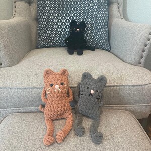 Cat Crochet Pattern No Sew Splat Cat Easy Beginner Crochet Pattern ...