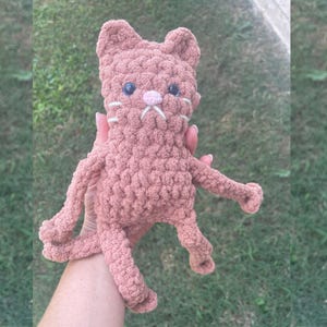Cat Crochet Pattern No Sew Splat Cat Easy Beginner Crochet Pattern ...